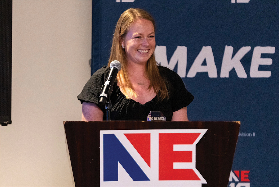 Morgan Salmon Thanks TOPSoccer in Acceptance Speech as Northeast-10 ...