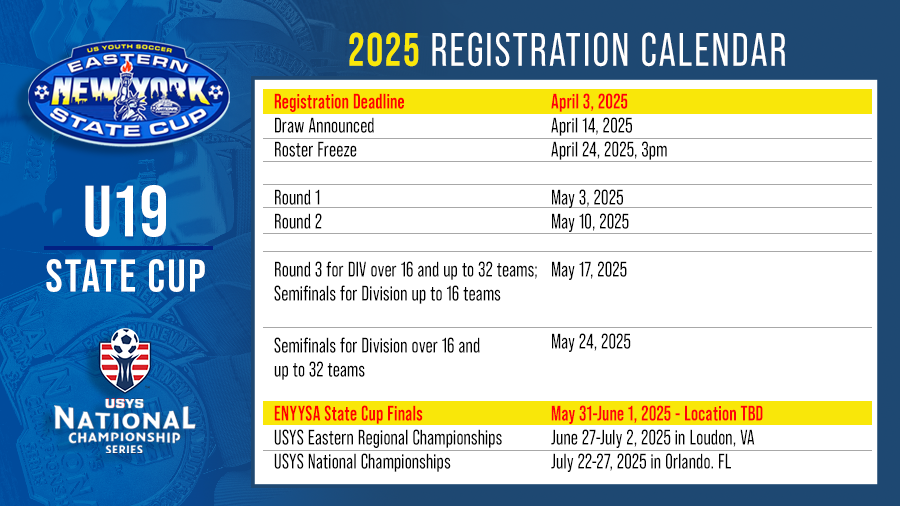 ENY State Cup U19 - Eastern NY Youth Soccer Association