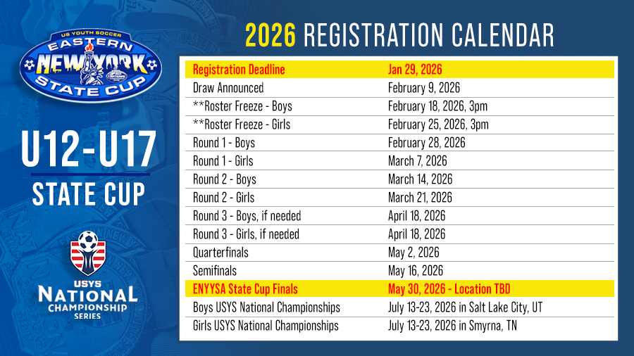 ENY State Cup U12-U17 - Eastern NY Youth Soccer Association