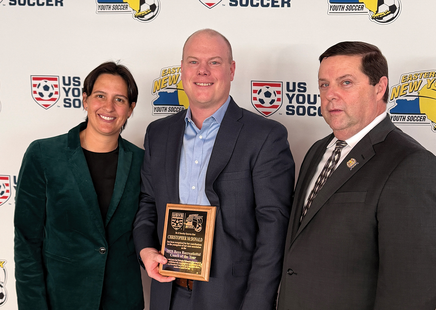 Chris McDonald Honored as the Eastern New York Boys Recreational Coach ...